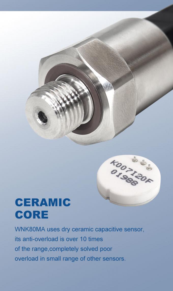 BAS Control Vacuum Pressure Sensor 4-20ma For Water Liquid